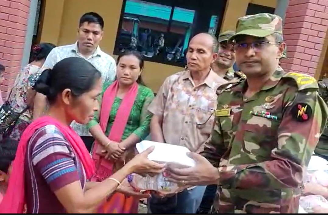 Army extends food and medical aid to tribals fleeing KNF violence ...